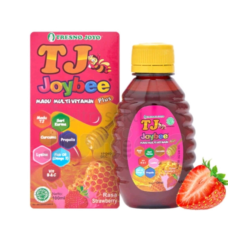 Jual Madu TJ Joybee Madu Multivitamin Strawberry 100ml | Shopee Indonesia