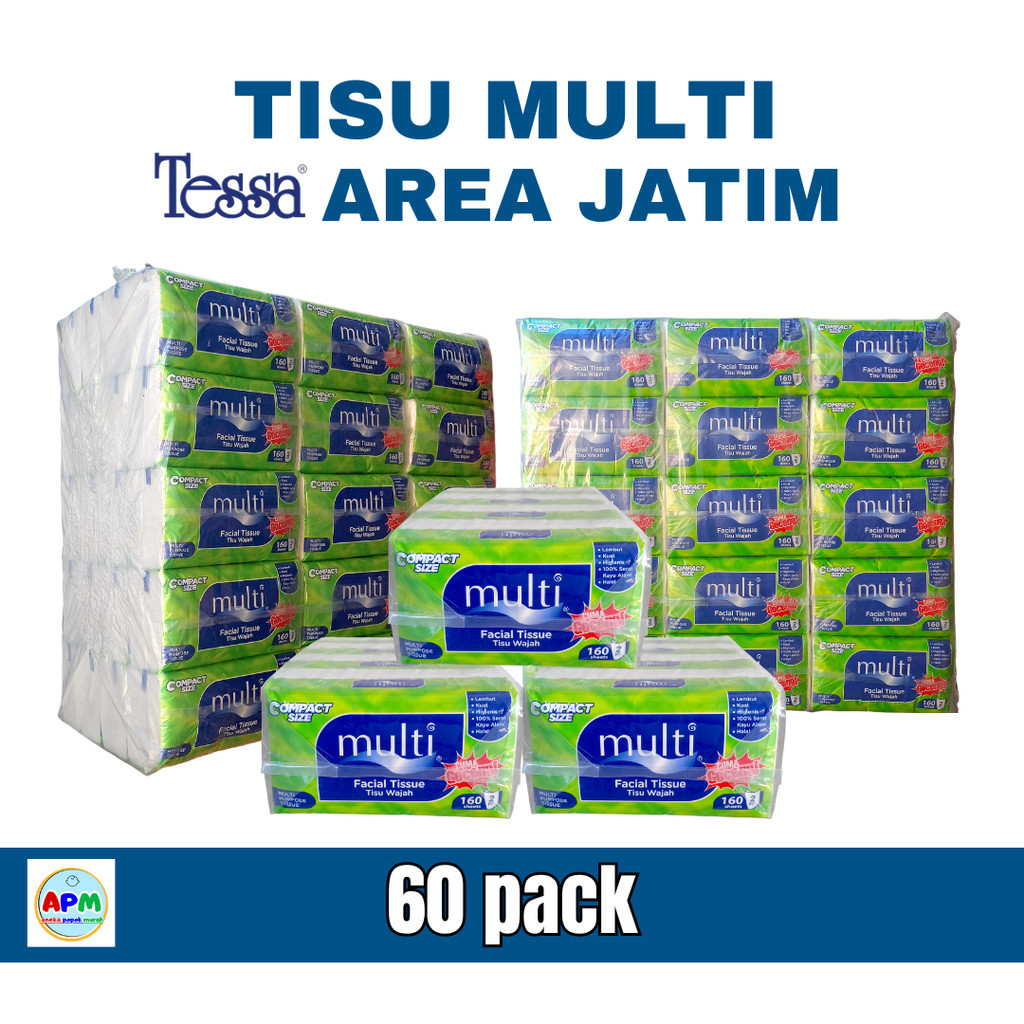 Jual Multi Facial Tissue / Multi Tisu Wajah Hijau 2ply 160 Sheets 1 ...