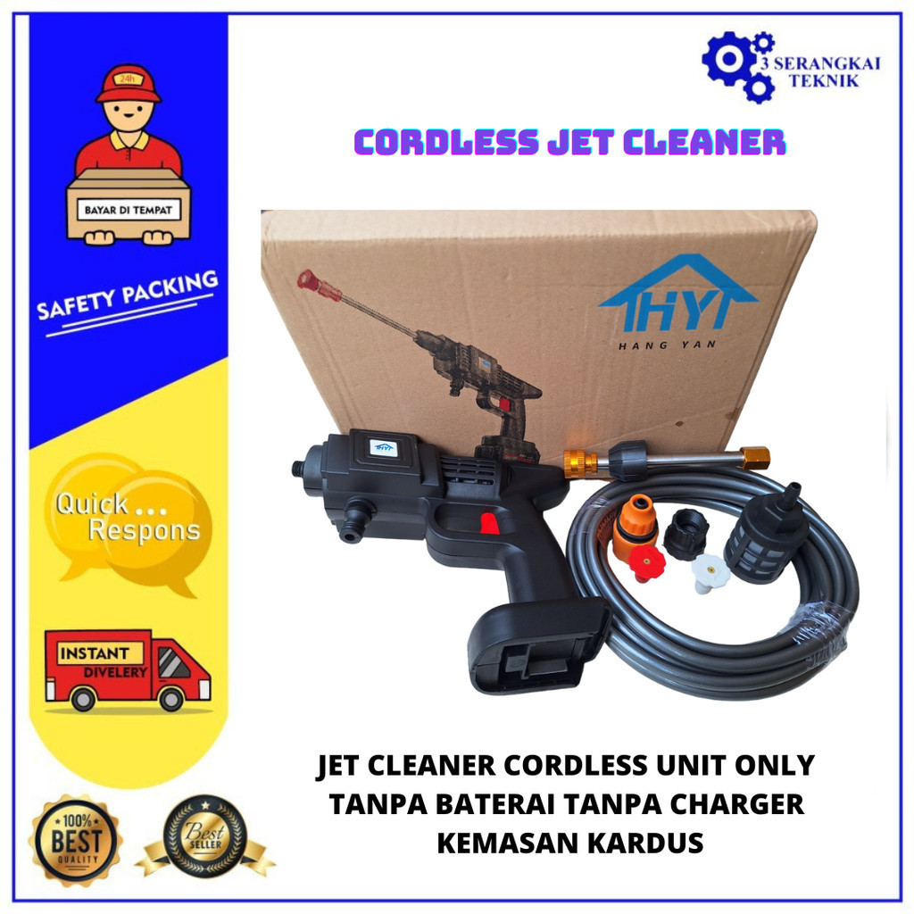Jual TSR - [KEMASAN KARDUS] Mesin Cordless Jet Cleaner 48V UNIT ONLY ...