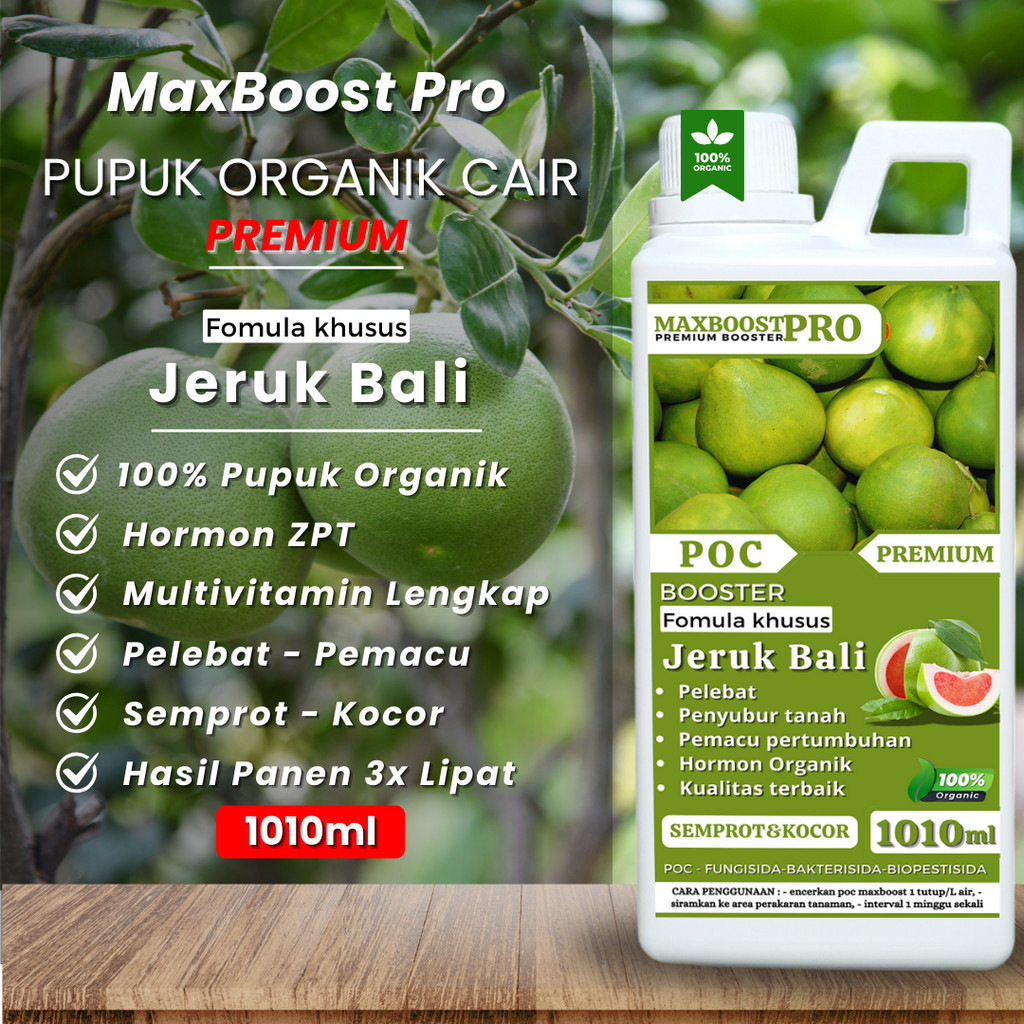 Jual terlaris Pupuk Organik Cair Jeruk Bali Poc Kompos Plus Hormon Organik Maxboost Jeruk Bali ...