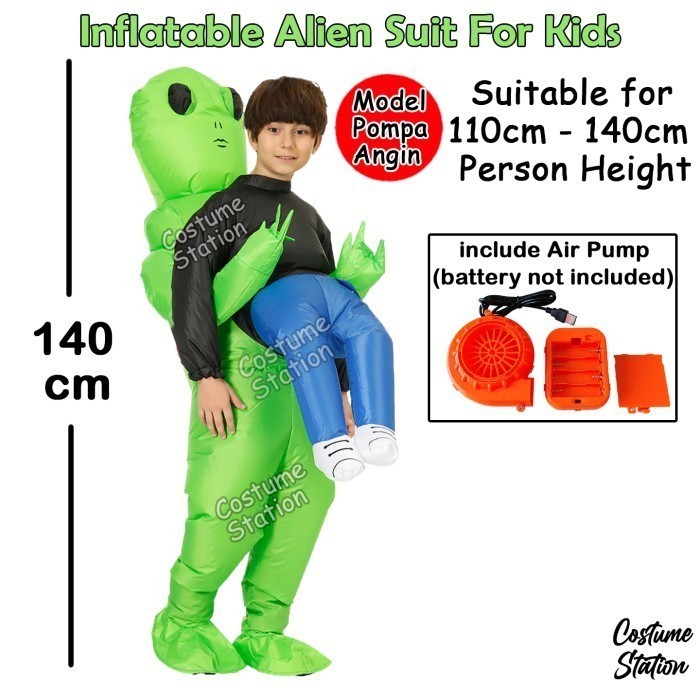 Jual Kostum Alien UFO Abduction / Costume Ghost Hantu Culik Halloween ...