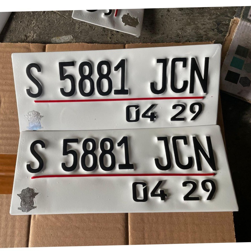 Jual (1 PCS) Custom Emblem Plat N0m0r MTR FONT TERBARU FREE LIST STIKER ...