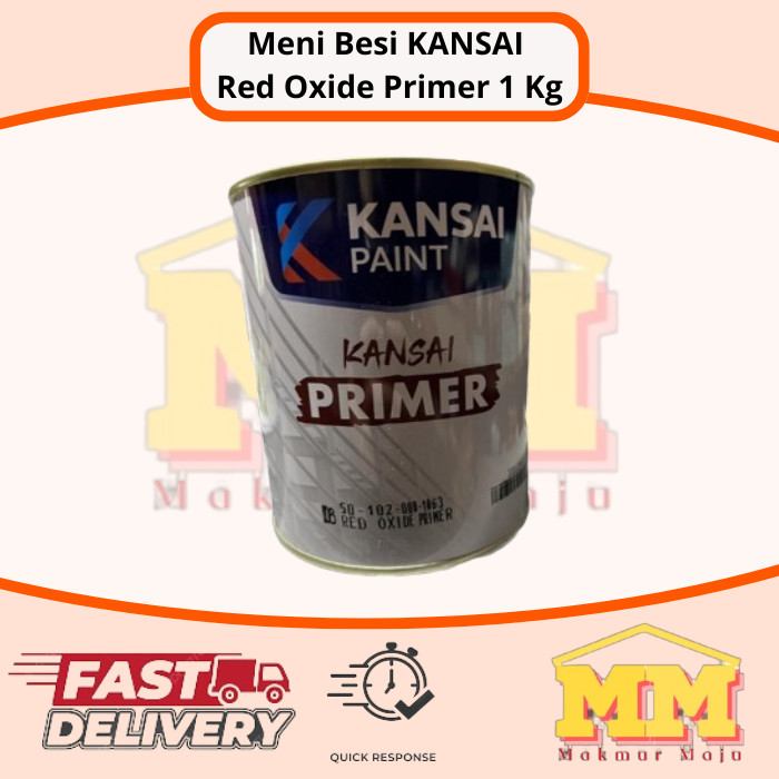 Jual Cat Dasar Besi Anti Karat Meni Kansai - 008 Red Oxide Primer 1kg ...