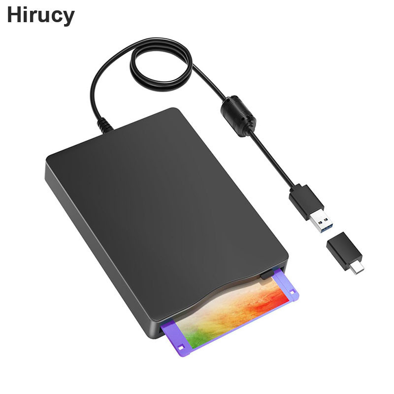 Jual Portable 3.5" Floppy Disk Reader Drive USB Type-C External 1.44 MB ...