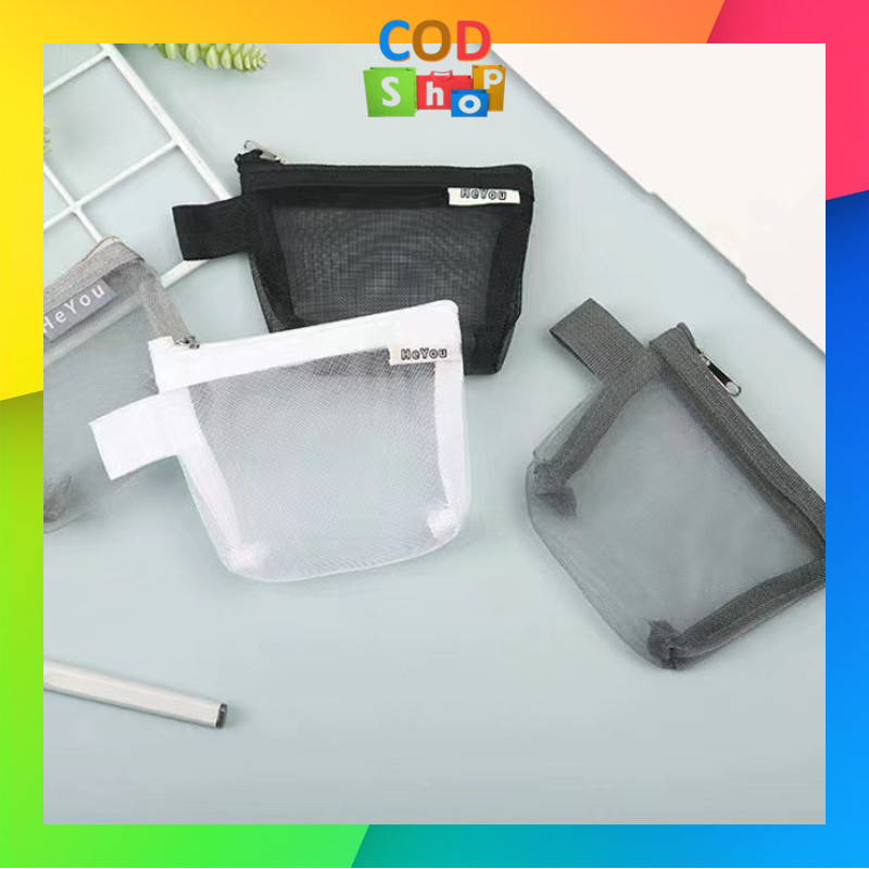 Jual COD - D6204 Dompet Koin Jaring Mini / Pouch Mini Transparant ...