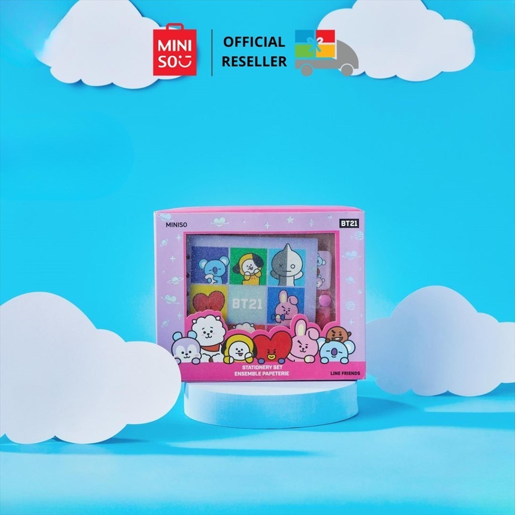 Jual MINISO x BT21 Collection LOOSE-LEAF BOOK SET / STIKER (KOTAK UNGU ...