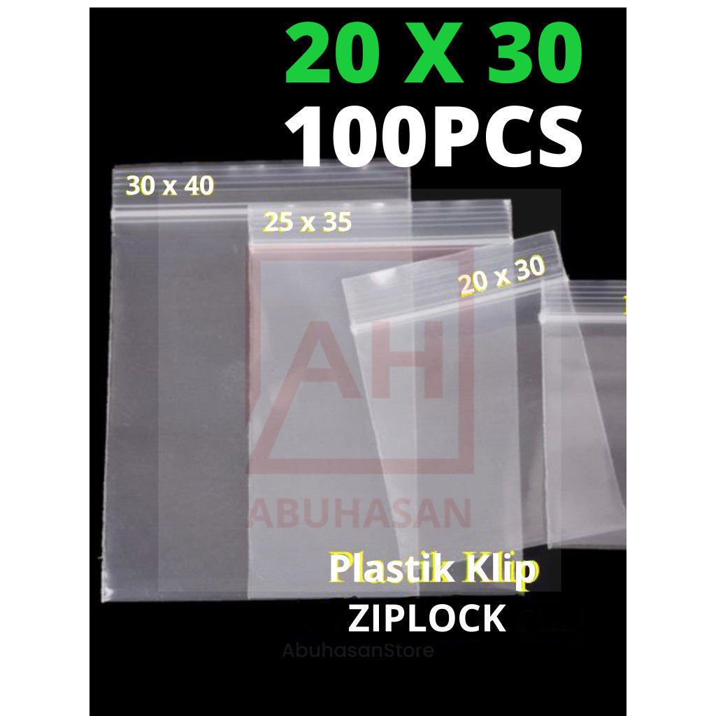 Jual plastik opp klip ziplock 20x30 027mc 1 pack isi 100pcs | Shopee ...
