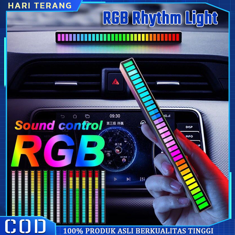 Jual Lampu RGB / RGB Rhythm Light / USB / Audio spectrum indicator bar ...