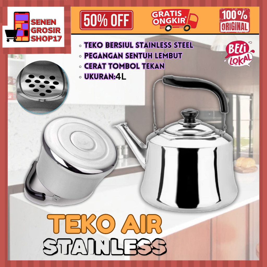 Jual SN COD Teko katel ketel Air Kettle 4 Liter teko rebus masak ...