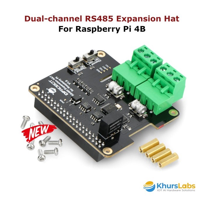 Jual DFRobot Dual channel RS485 Expansion Hat for Raspberry Pi 4 Model B | Shopee Indonesia