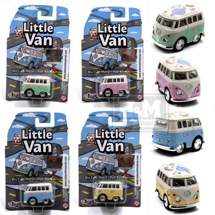 Jual Kinsfun Little Van Pastel Color With Printing | Shopee Indonesia