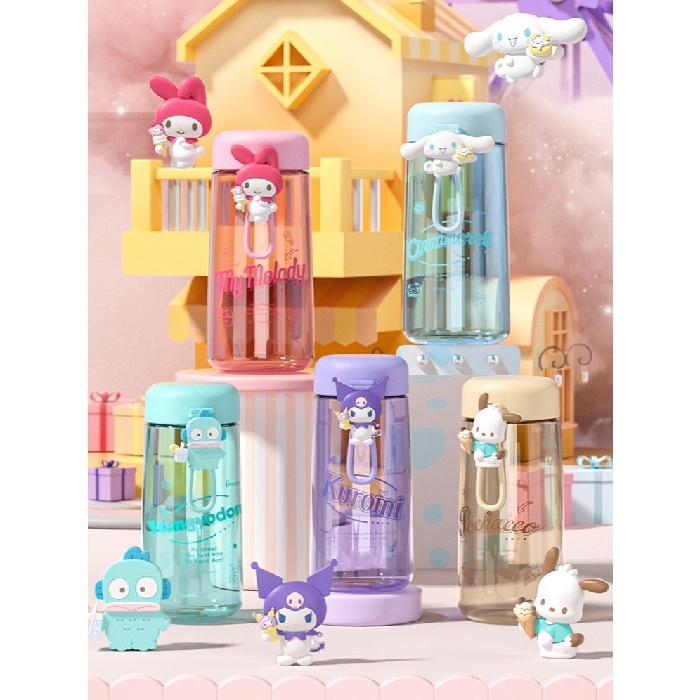 Jual [Hercyna]1pcs Botol Minum Sanrio 3051 350ml Tritan BPA Free Kuromi My Melody Cinnamoroll ...