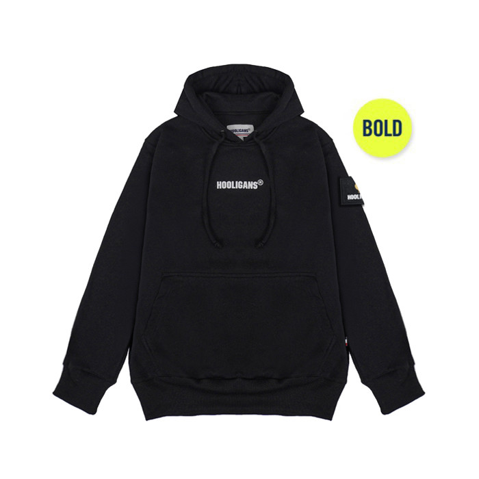 Jual HOOLIGANS Hoodie Bold Scott Black | Shopee Indonesia