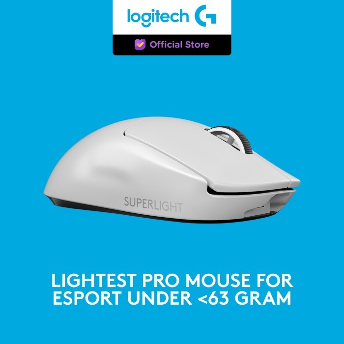 Jual Logitech G PRO X SUPERLIGHT Mouse Gaming Wireless E-Sports - White ...