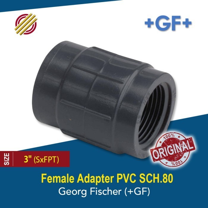 Jual FEMALE ADAPTER 3 INCH (SxFPT) PVC SCH80 / Reducer Socket PVC ...