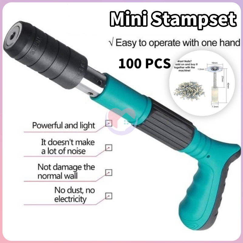 Jual 【COD】Mini Stampset T500 Paku Beton Besi Ramset Mesin Stamp Alat ...