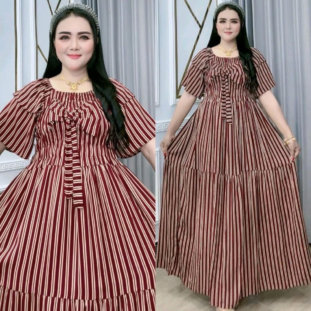 Jual Dress Wanita Marimar Pita Rimba Bahan Katun Rayon Ld 110 Pb 138 Ada Pita Bagian Depan ...