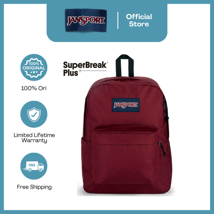 Jual JanSport Tas Ransel Backpack Daypack SuperBreak Plus Russet Red ...