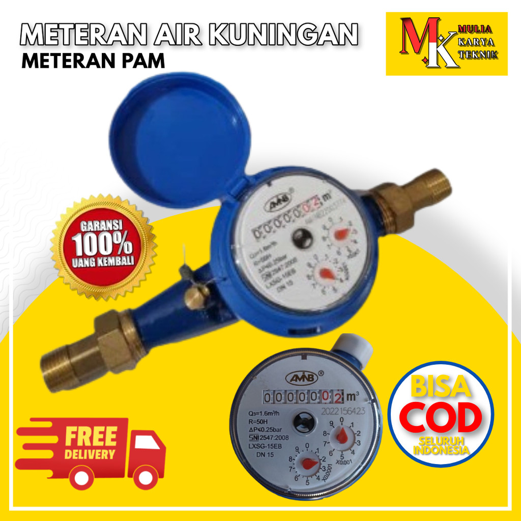 Jual Meteran Air Pam PDAM 1/2 Inch SNI | Shopee Indonesia