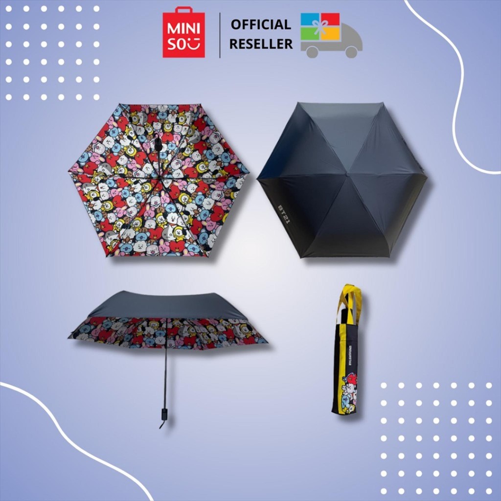 Jual MINISO x BT21 Collection Umbrella / Payung UV | Shopee Indonesia
