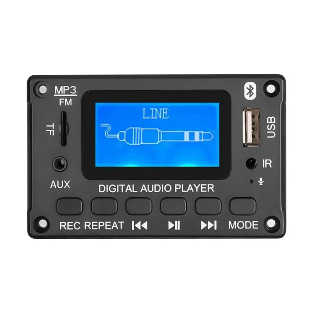 Jual MODUL MP3 PLAYER BLUETOOTH USB FM RADIO MIC AUX CARD DC 12V ...