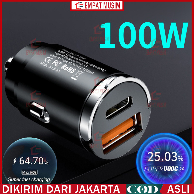 Jual Pengisi Daya Cepat Charger Usb Mobil Casan Hp Buat Di Dalam Mobil ...