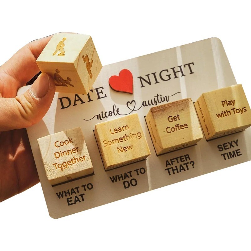 Jual Date Night Dice After Dark Edition Date Night Wooden Dice Game For ...