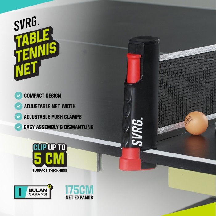 Jual SVRG. Adjustable Net Jaring Portable-Tenis Meja Panjang 175cm ...