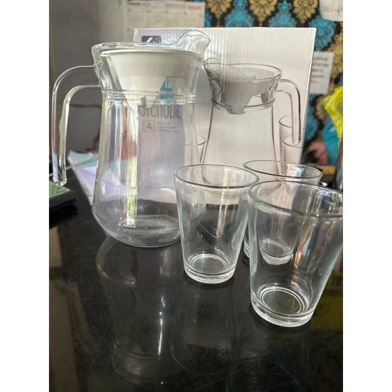 Jual Teko gelas bening bahan kaca tebal (free bubble wrap) | Shopee ...