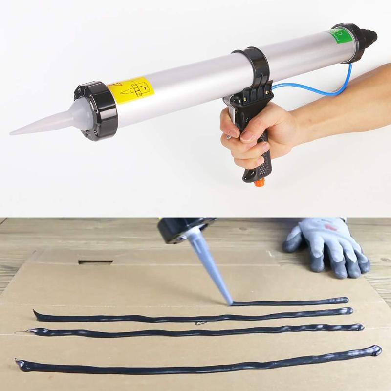 Jual 600ml Sausage Pneumatic Caulking Gun Silicone Sealant Gun Air ...