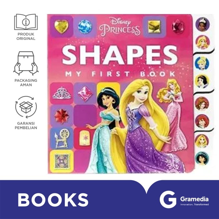 Jual Disney Princess: Shapes My First Book (Bb) | Shopee Indonesia