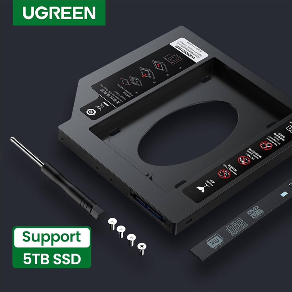 Jual UGREEN SATA HDD Caddy Tray 9.5mm Harddisk 2.5" SSD Max 5TB Case ...