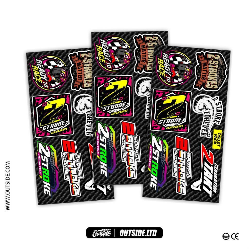 Jual STIKER PACK 2 STROKE PRINT CUT, STIKER SET MOTOR RACING | Shopee ...