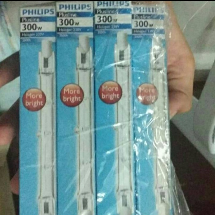 Jual Lampu Halogen Stick PHILIPS 300W Plusline Warm White 220V AC ...