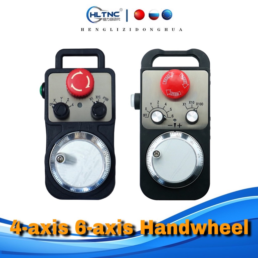 Jual CNC Pulse Generator 4/6Axis MPG Pendant Handwheel 5V for FAGOR GSK ...