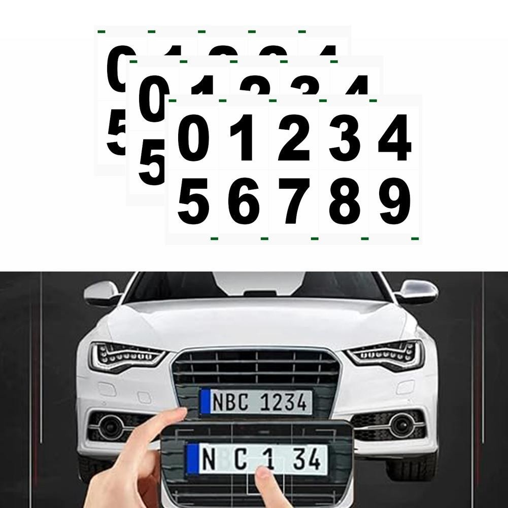 Jual 3pcs Nanofilm License Plate Sticker Reflective License Plate ...