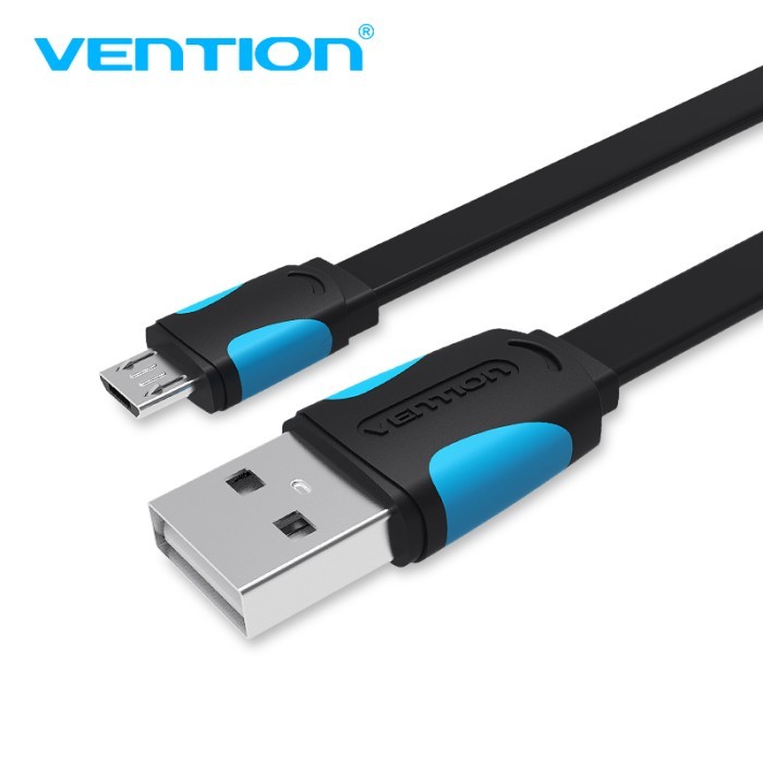 Jual Vention Kabel Micro Charger USB A to Micro Flat 2A Fast Charging ...