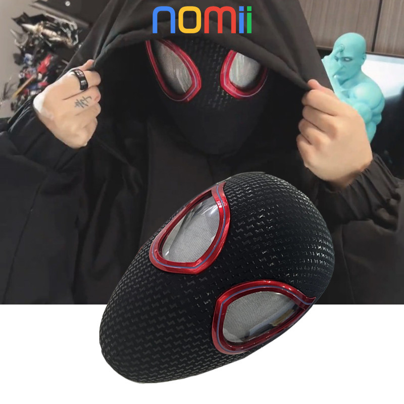 Jual Topeng Spiderman Remote Bisa Kedip/Topeng Miles Morales Spiderman ...