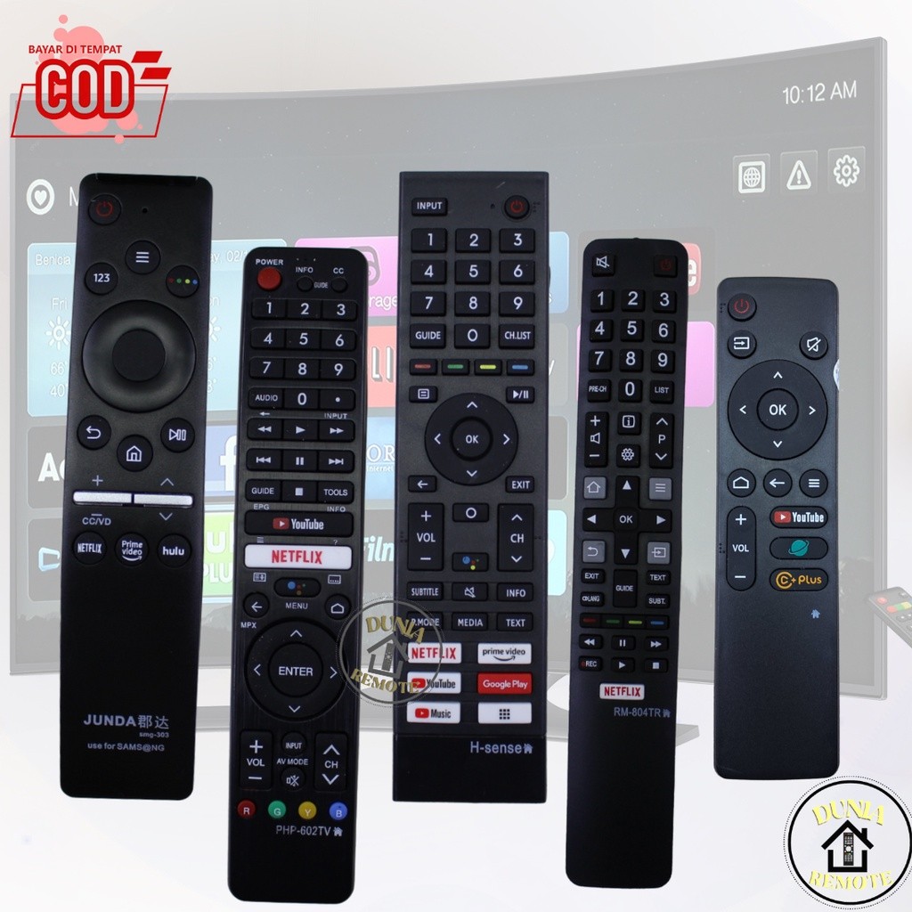 Jual Remot Remote TV Android Smart TV LED LCD Series Varian Merk Tanpa ...