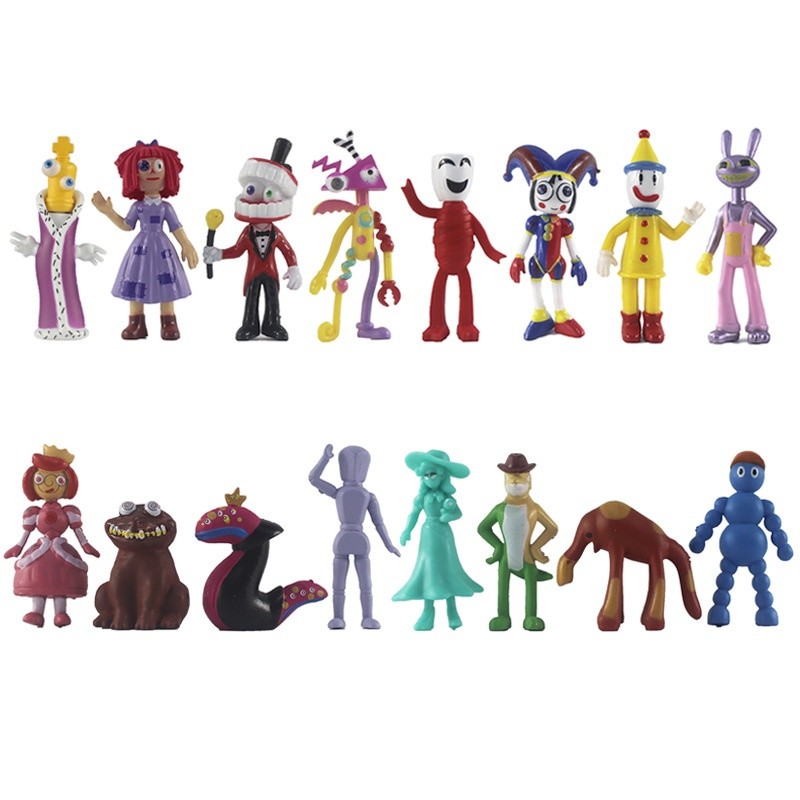 Jual New The Amazing Digital Circus 2 Figure Toys Gangle Zooble Caine ...