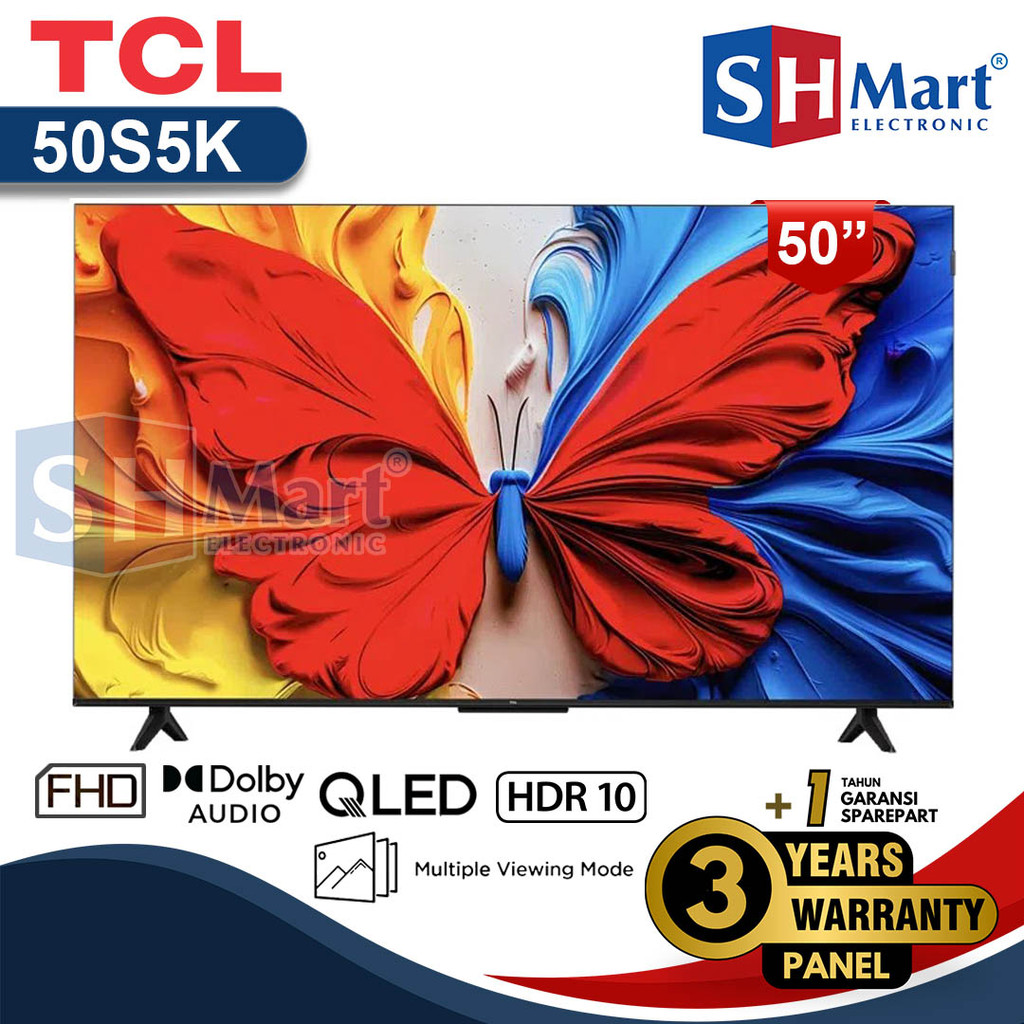 Jual TCL QLED TV 50 INCH S5K SERIES FHD GOOGLE TV DOLBY AUDIO HDR10 ...
