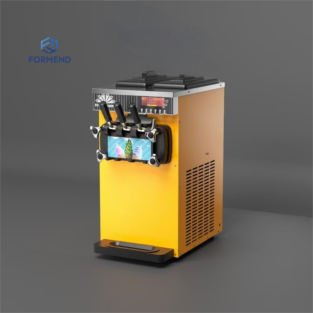 Jual Warehouse 3 Flavors Ice Cream Machine Table Top Ice Cream Machine ...