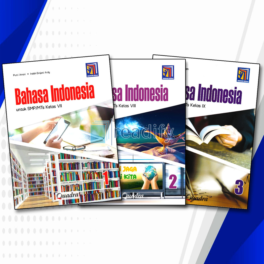 Jual Bahasa Indonesia Kelas 7 8 9 SMP/MTs Quadra Kurikulum Merdeka Revisi Terbaru | Shopee Indonesia