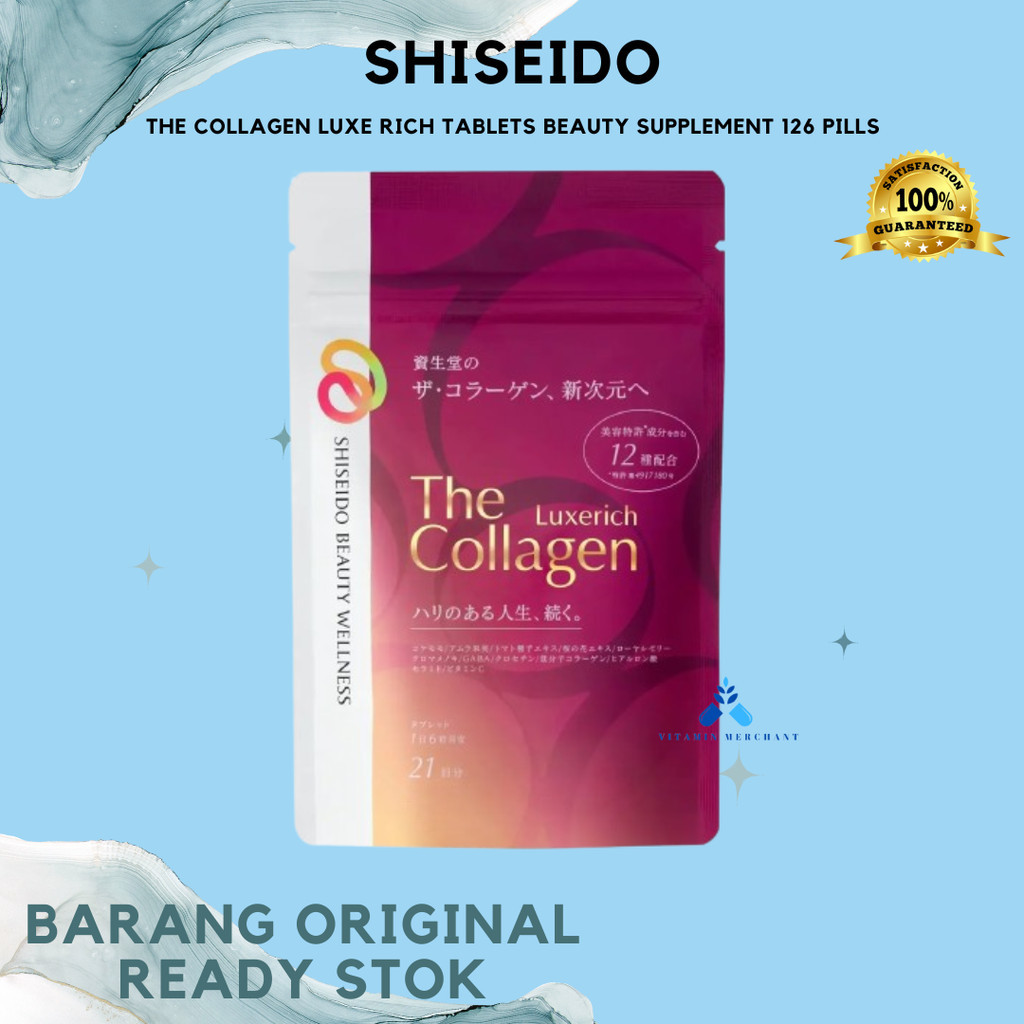 Jual Shiseido The Collagen Luxe Rich Tablets Beauty Supplement 126 ...