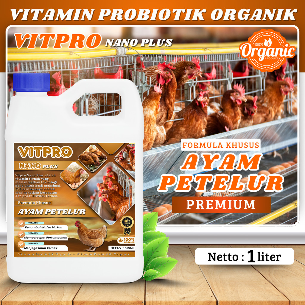Jual Vitpro Nano Plus Ayam Petelur – Vitamin Probiotik Penambah ...