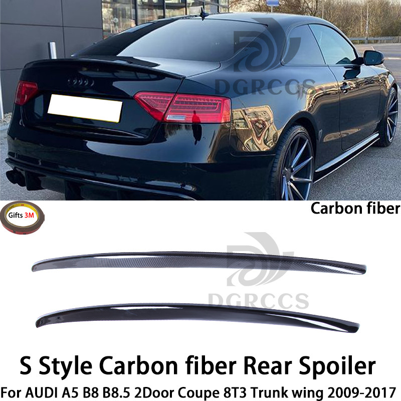 Jual For AUDI A5 B8 B8.5 2Door Coupe 8T3 S Style Carbon fiber Rear ...
