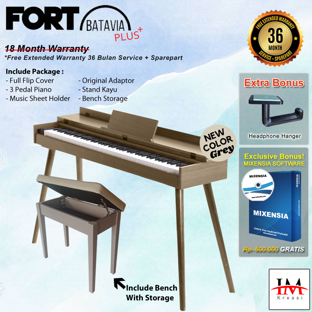 Jual Digital Piano Fort Batavia PLUS Garansi Resmi / BataviaPLUS ...