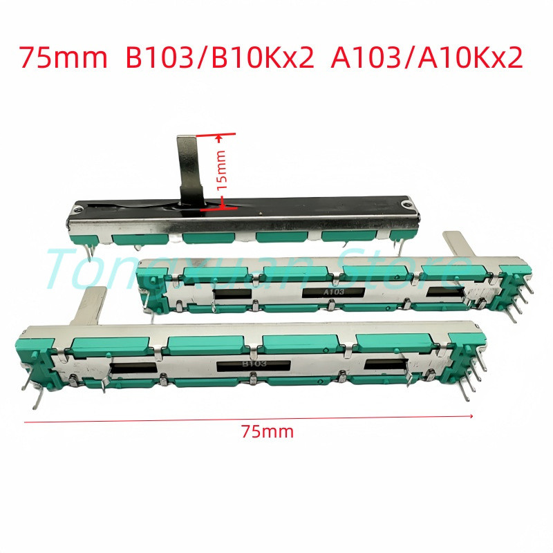 Jual 5pcs Straight Slide Liner Potentiometer Mixer Fader Variable ...