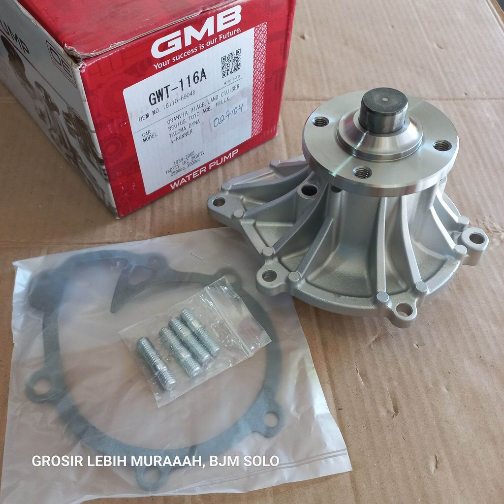 Jual WATER PUMP MOBIL HILUX 3.0 MESIN 1KD-FTV 3000CC PART NO GWT-116A ...
