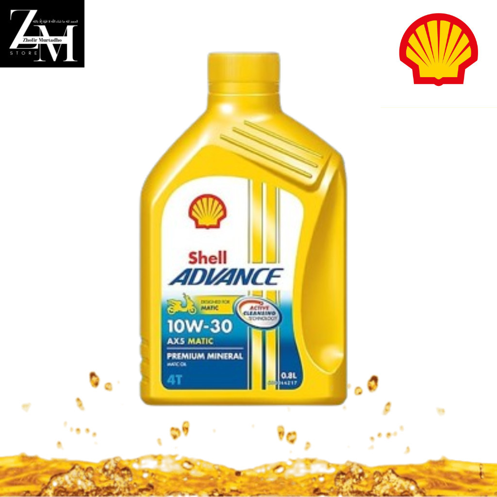 Jual SHELL ADVANCE AX5 KUNING SCOOTER 10W-30 0.8L | Shopee Indonesia